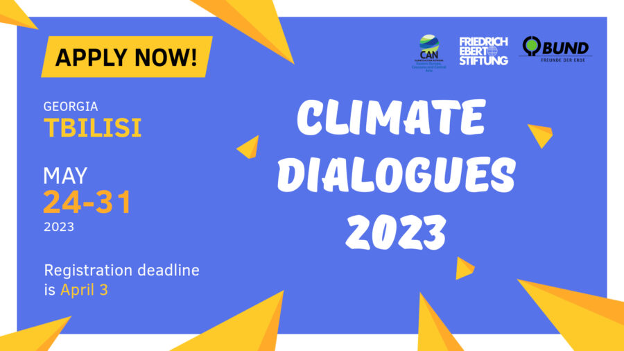 CAN EECCA announces call for application to “Climate Dialogues” - CANEECCA: Eastern Europe ...